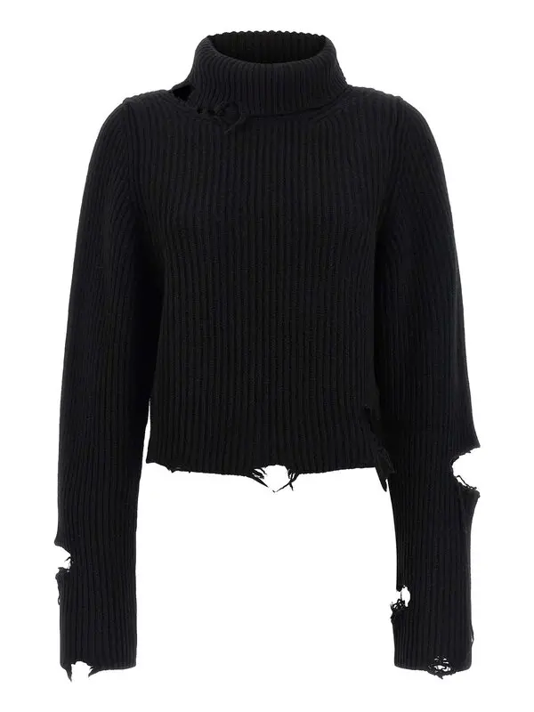 HAIKURE Lover Turtleneck Sweater - Black
