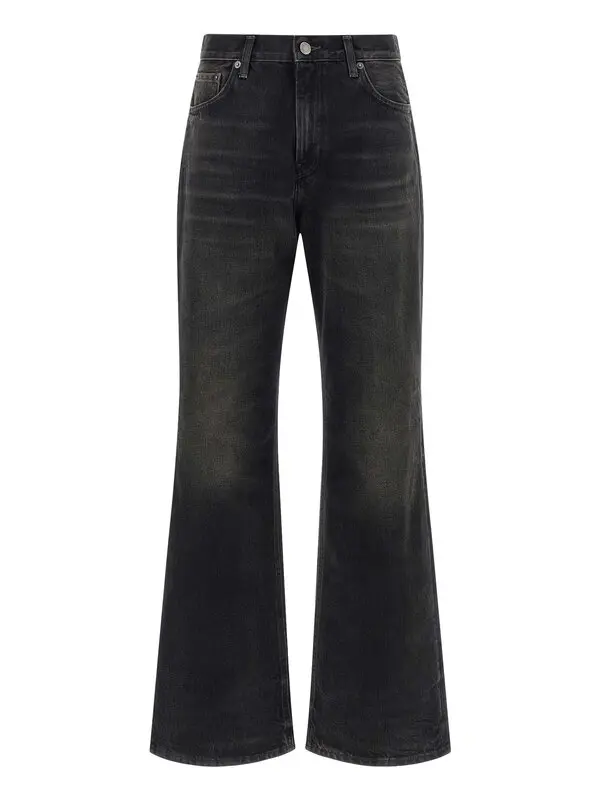HAIKURE Korea Denim Pants - Black