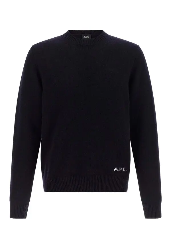 A.p.c. Edmond Wool Sweater - Blue