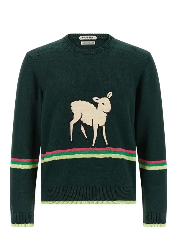 J.W.ANDERSON Sheep Sweater - Green