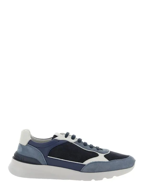 Brunello Cucinelli Leather Sneakers - Blue