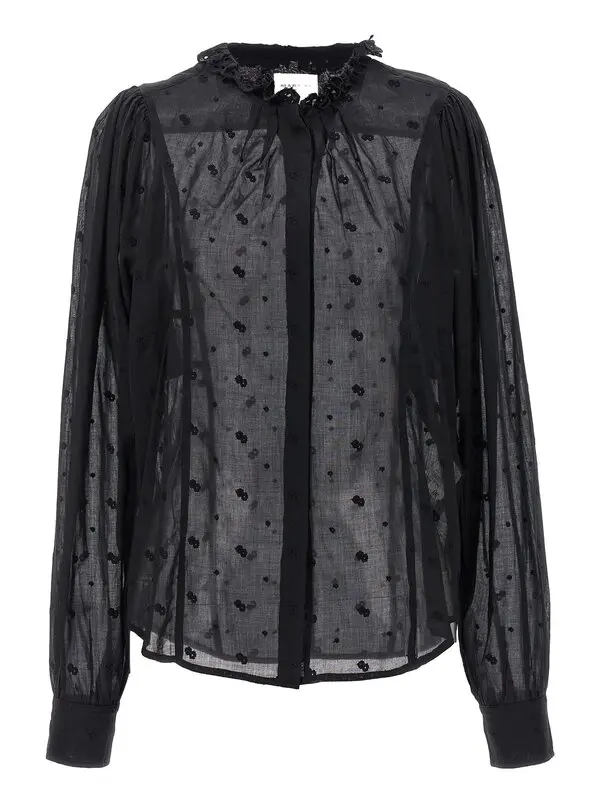 MARANT ETOILE Terzali Cotton Shirt - Black