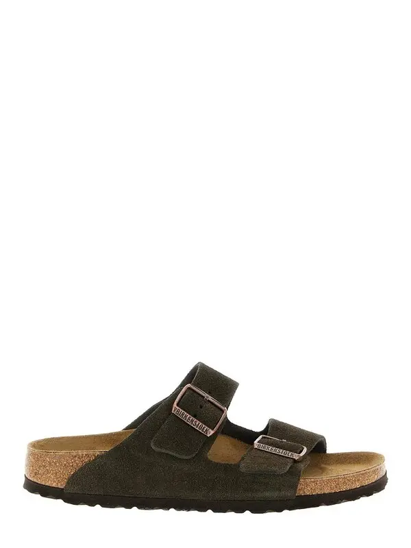 BIRKENSTOCK Arizona Suede Sandals - Brown