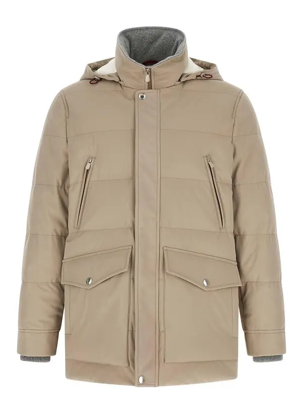 Brunello Cucinelli Quilted Parka - Beige