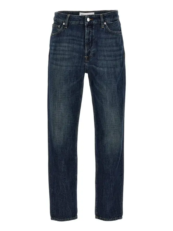 DEPARTMENT 5 Drake Stretch Cotton Denim Jeans - Blue