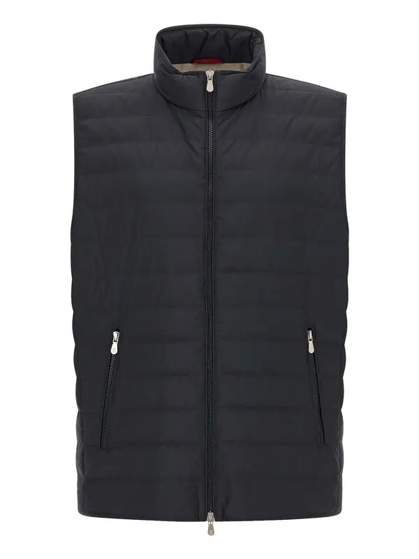 Brunello Cucinelli Quilted Vest - Blue