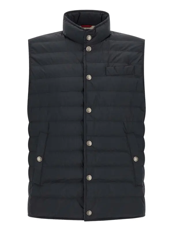 Brunello Cucinelli Techno Fabric Vest - Blue