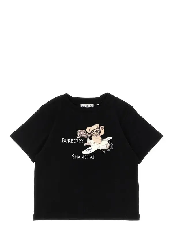 Burberry Cedar Shanghai' T-shirt - Black