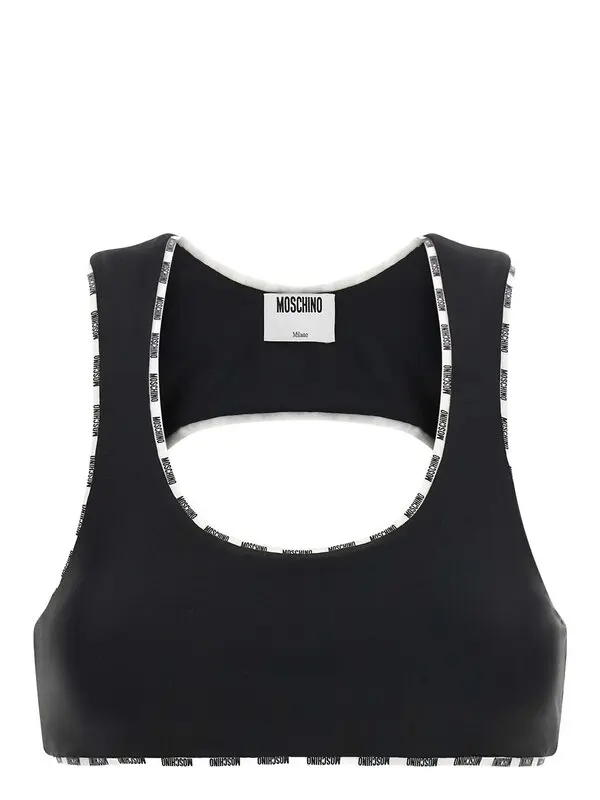 Moschino Sporty Top - White/black