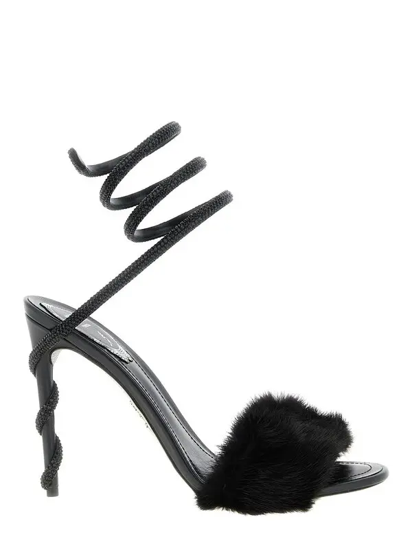 Rene Caovilla Margot Sandals - Black