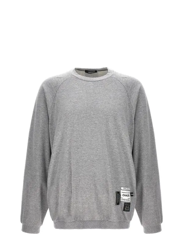 Undercover Chaos And Balance Cotton Sweatshirt - Gray