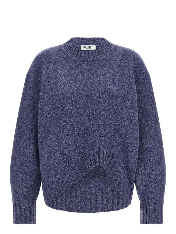 Attico Asymmetrical Hem Sweater - Blue