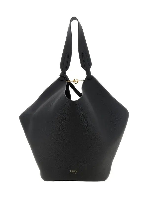 Khaite Medium Lotus Shopping Bag - Black