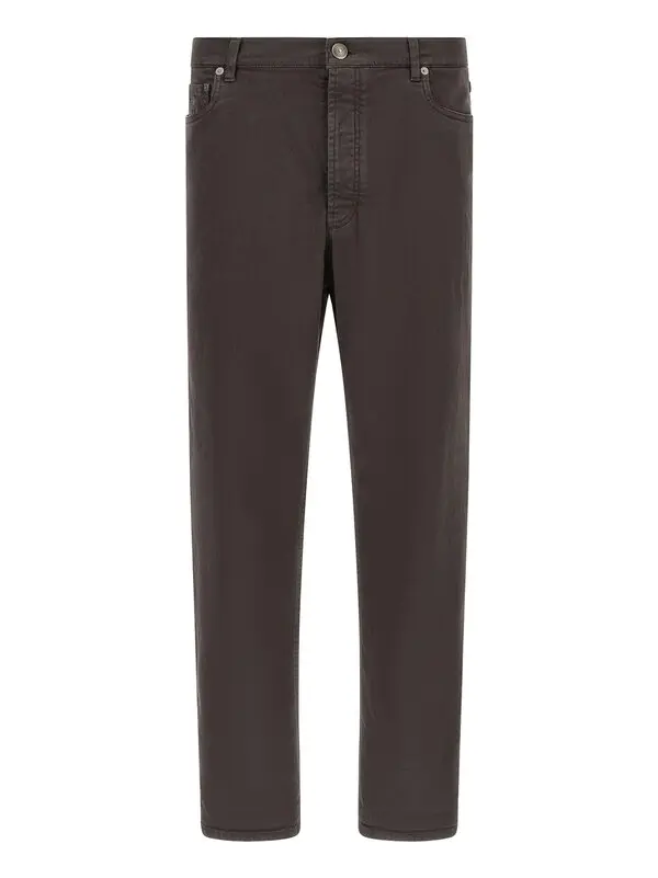 Brunello Cucinelli Garment-dyed Denim - Brown