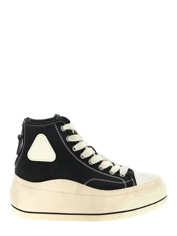 R13 Hi Top' Sneakers - Black