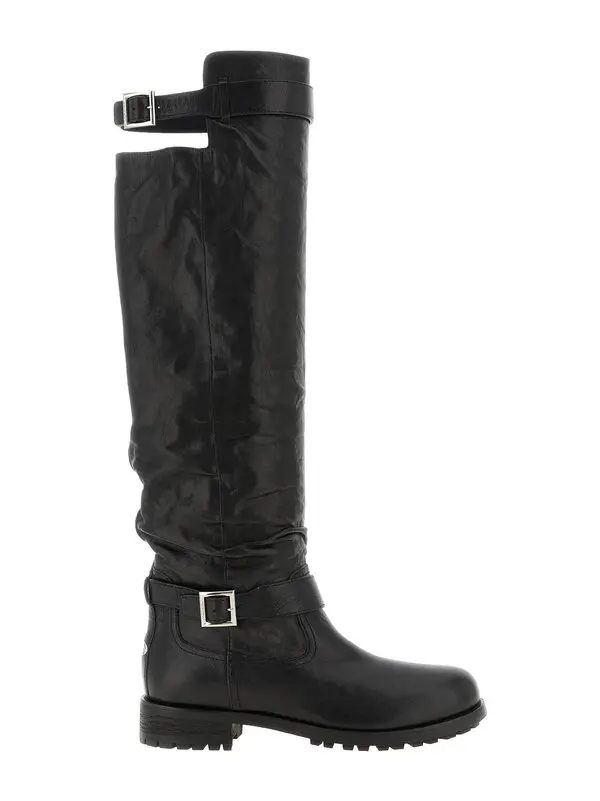 JIMMY CHOO Biker Kb Boots - Black