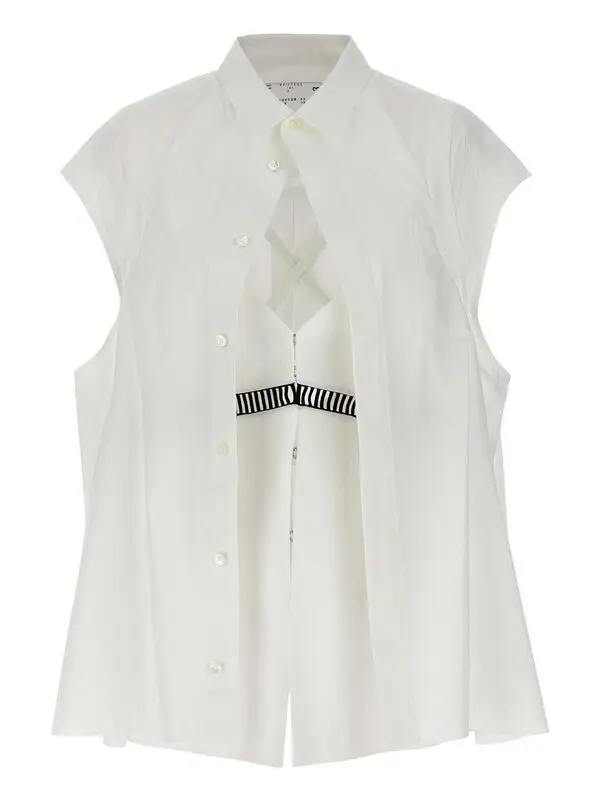 Sacai Overlay Shirt - White