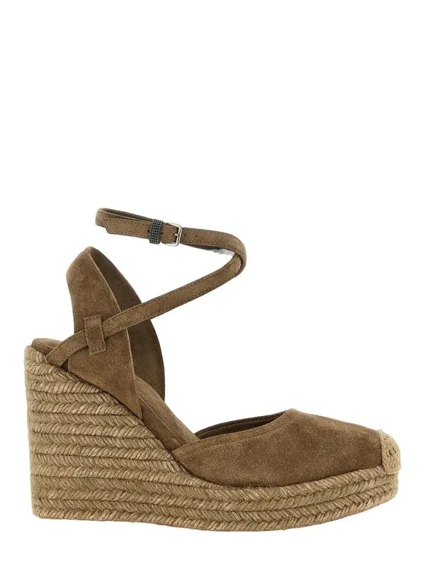 Brunello Cucinelli Precious Loop Espadrilles - Brown