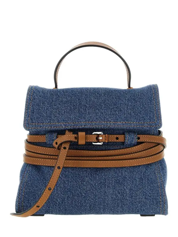 Moschino Tie Me Small Handbag - Blue