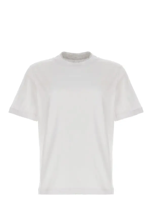 Brunello Cucinelli Double Layer T-shirt - White