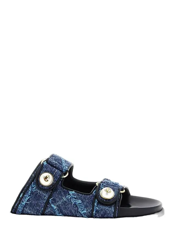 JIMMY CHOO Fayence Denim Sandals - Blue