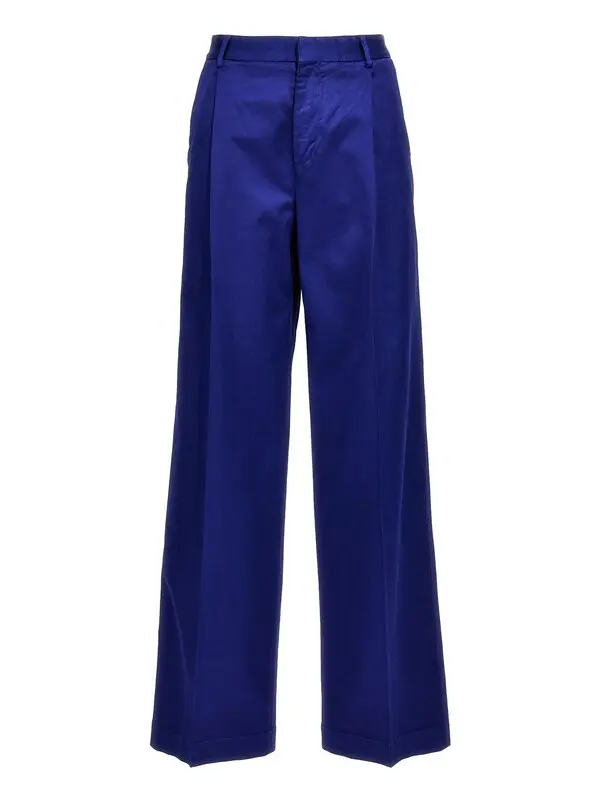 CELLAR DOOR Jonap Viscose-blend Trousers - Blue