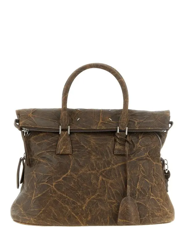 MAISON MARGIELA 5ac Soft Medium Shoulder Bag - Brown