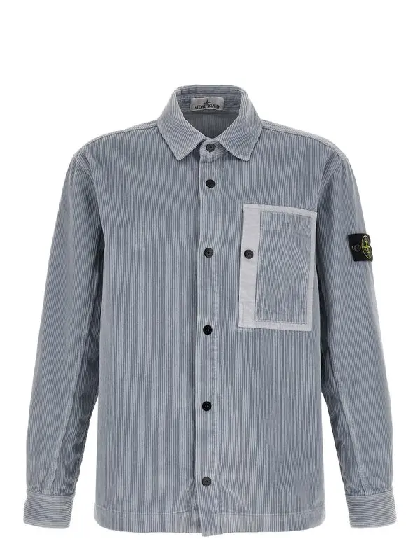 Stone Island 1200016' Overshirt - Gray