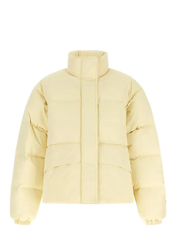 JIL SANDER Technical Fabric Quilted Down Jacket - Beige