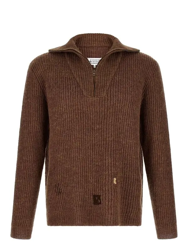 MAISON MARGIELA Mending Sweater - Brown