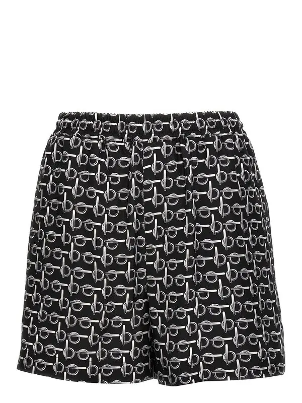 Burberry Silk Press Shorts - Black