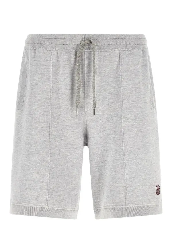 Brunello Cucinelli Double Knit Bermuda Shorts - Gray