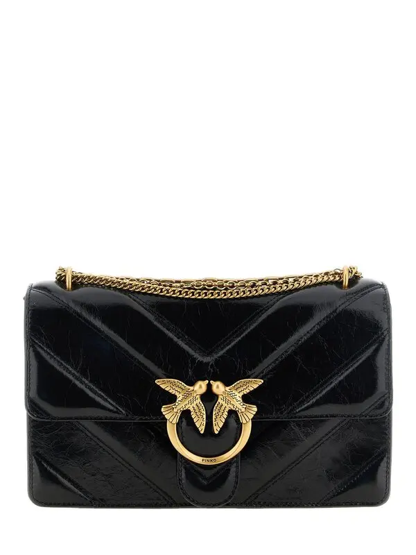 Pinko Love Shoulder Bag - Black