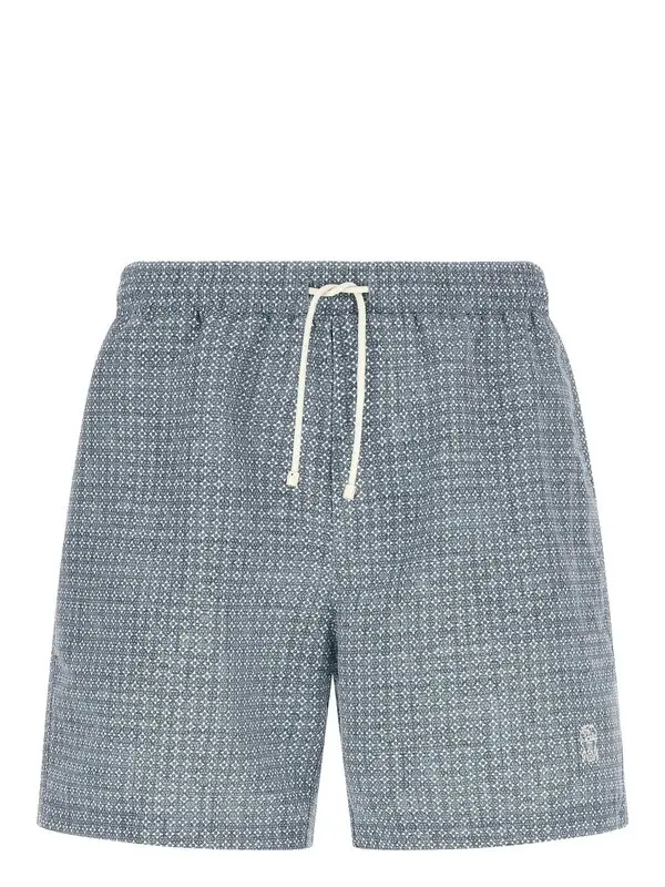 Brunello Cucinelli Floral Print Swimsuit - Blue