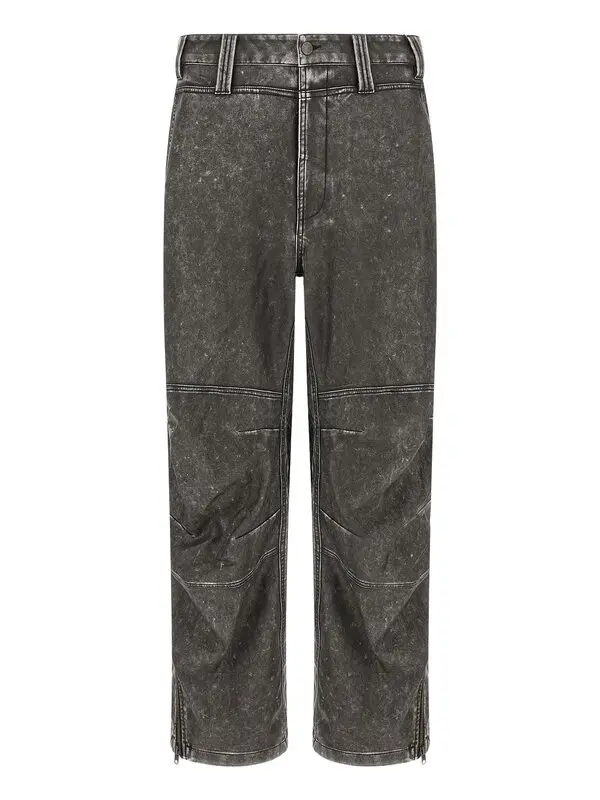 DIESEL® P-delly-njcj Wide-leg Trousers - Gray