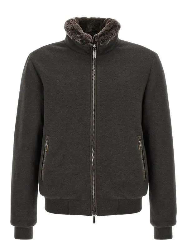 MOORER Bellati-mrw Bomber Jacket - Brown