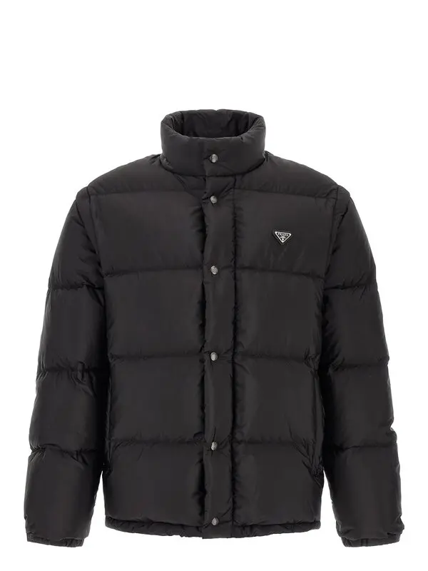 Prada Re-nylon 2-in-1 Down Jacket - Black