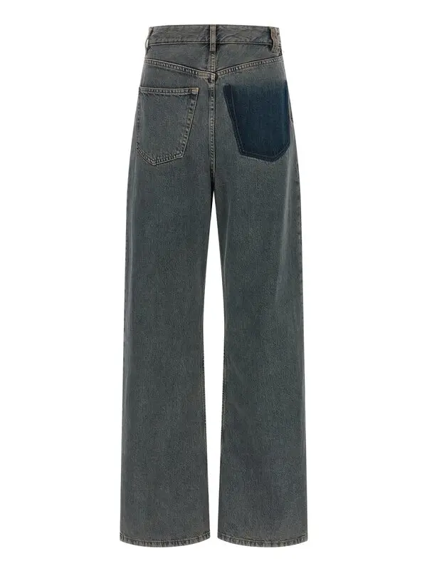 MAISON MARGIELA Back-to-back Construction Jeans - Gray