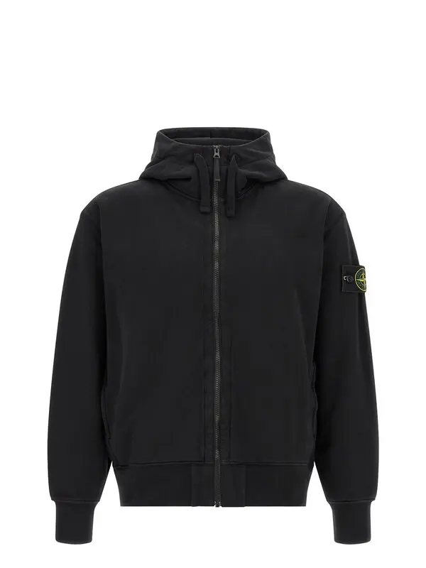 Stone Island 6100009 Hooded Sweatshirt - Black