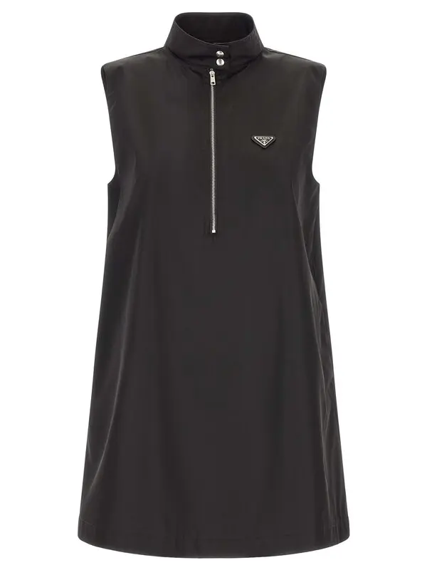 Prada Re-nylon Dress - Black
