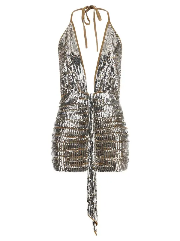 Dsquared2 Chic Night Dress - Silver