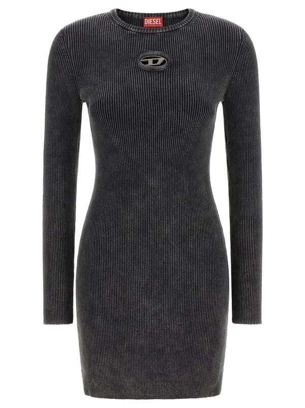 DIESEL® M-anchorage-ls Mini Dress - Black