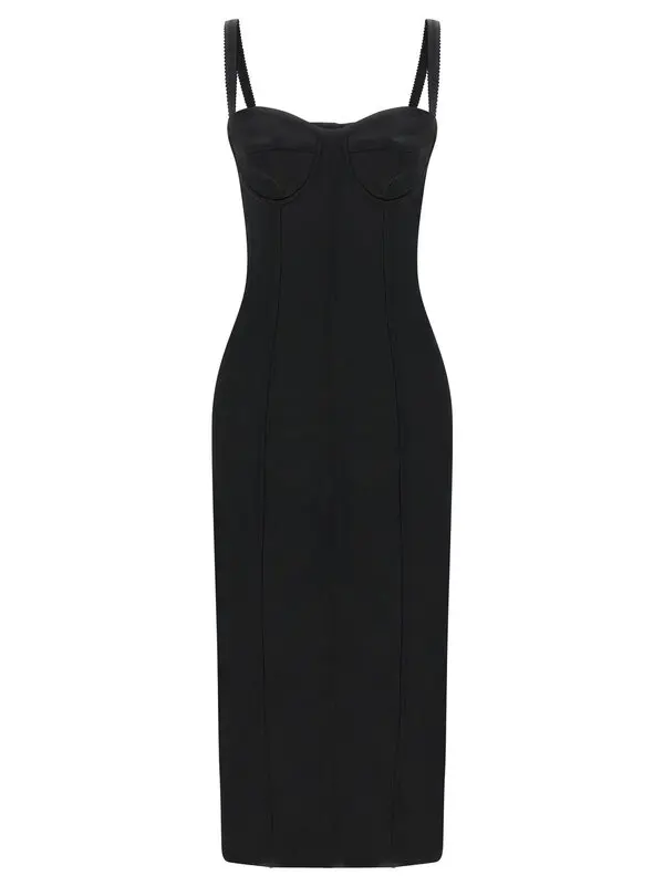 Dolce & Gabbana Sicily Bra Corset Dress - Black