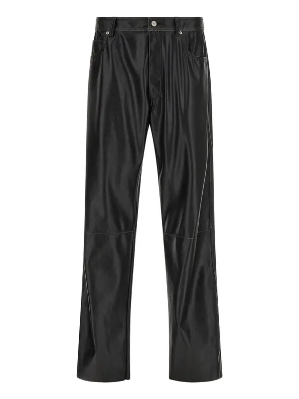 MAISON MARGIELA Leather-effect Trousers - Black