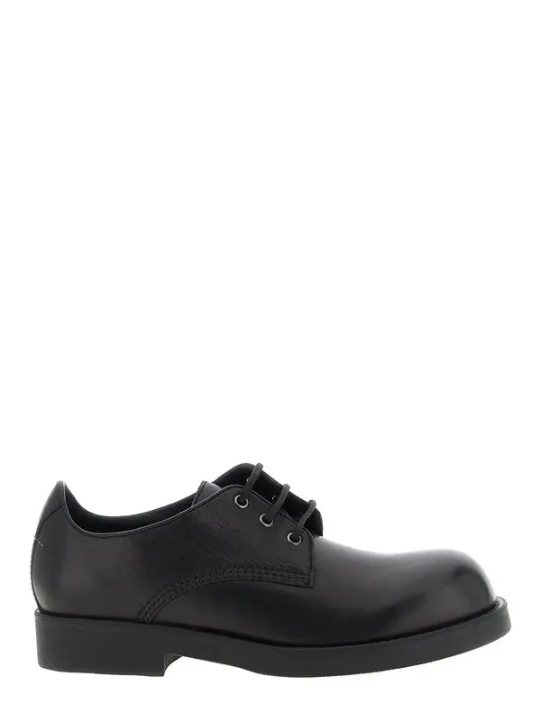 MAISON MARGIELA Biker Leather Lace-ups - Black
