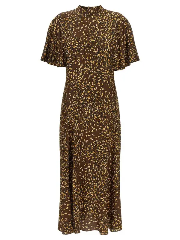 Twin-set Animal Print Dress - Brown