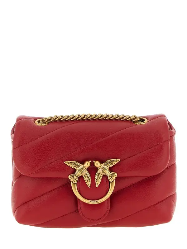 Pinko Baby Love Puff Cross Body Bag - Red