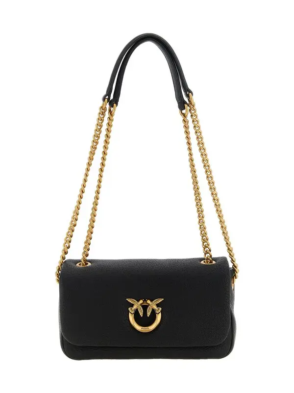 Pinko Love Birds Shoulder Bag - Black