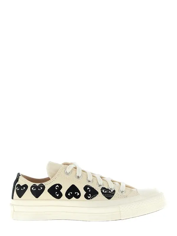 Play Comme Des Garcon X Converse Sneakers - White/black