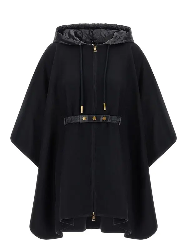 Moncler Two-material Cape - Blue